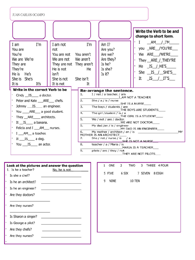 Islcollective Worksheets Beginner Prea1 Elementary School Writing Be ...