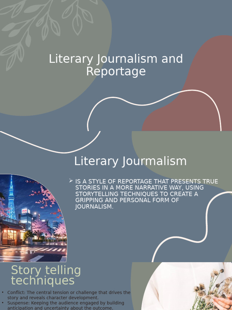 Literary Journalism and Reportage Explained | PDF