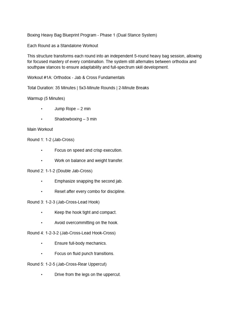 New:Boxing Blueprint Phase 1 2 | PDF