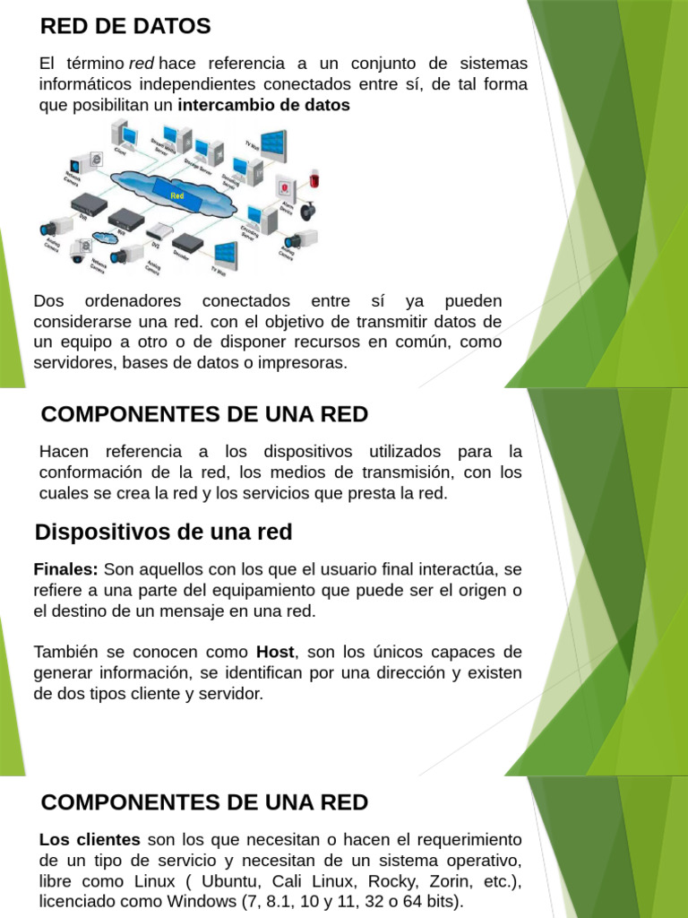 Componentes Esenciales de una Red | PDF | Red de computadoras ...