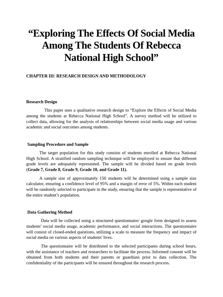 Research For Social Media | PDF | Methodology | Sampling (Statistics)