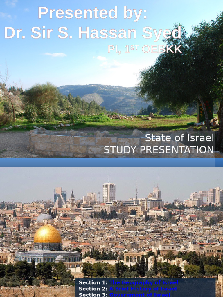 Overview of Israel's Geography and History | PDF | Mandatory Palestine ...