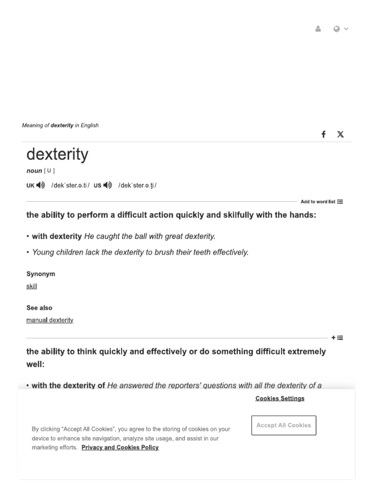 Dexterity | PDF