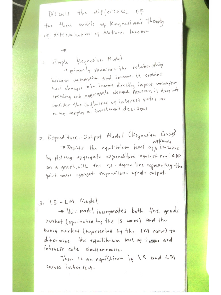 Keynesian Model | PDF