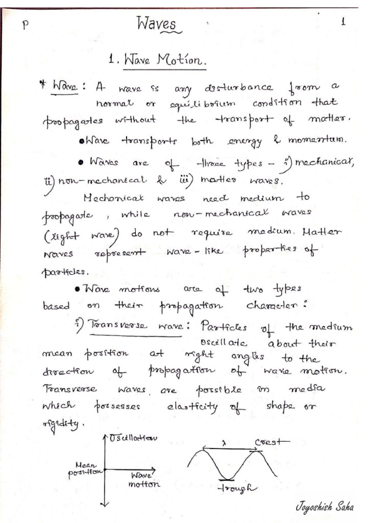 Wave Motion | PDF