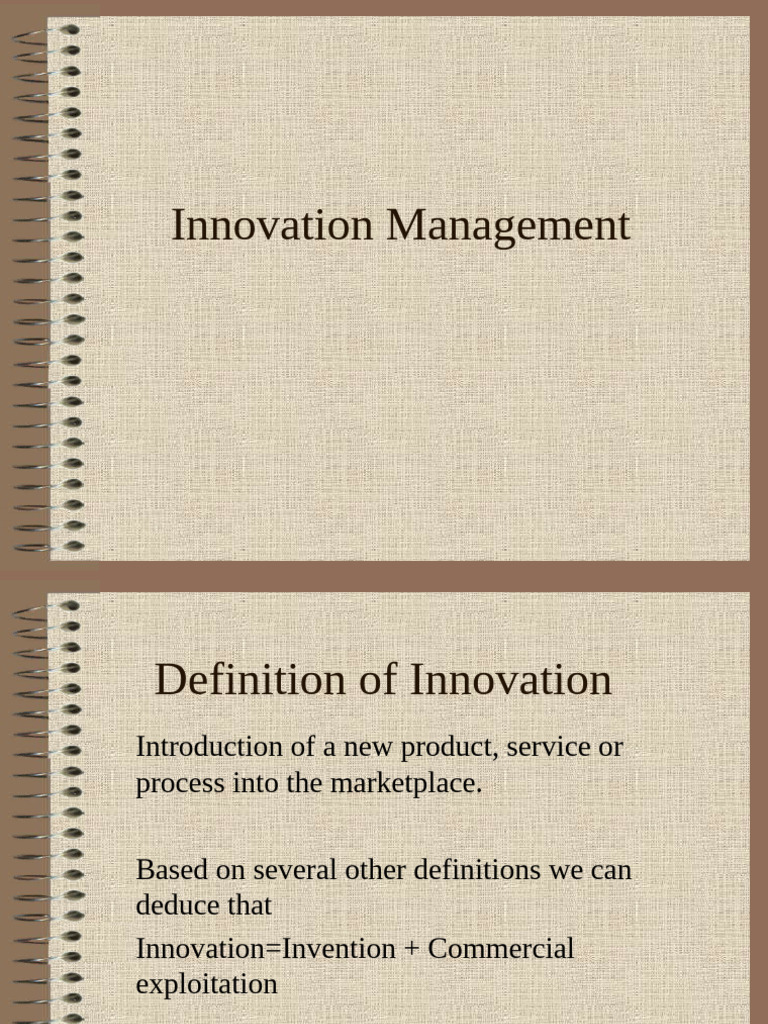 Innovation Management Prelim | PDF | Innovation | Marketing