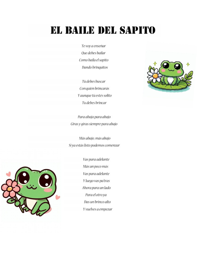 El Baile Del Sapito | PDF