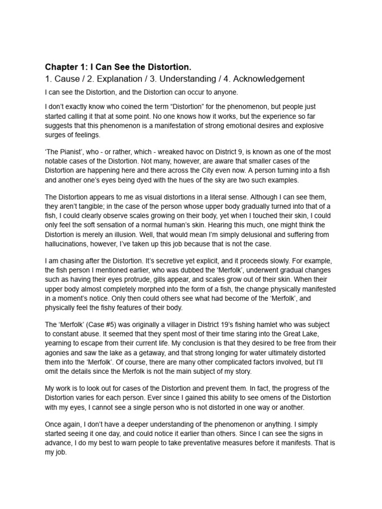 Distortion Detective (Project Moon) | PDF