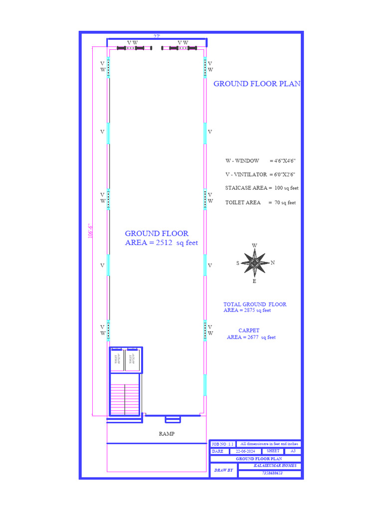 13 80 - 1 Ground Floor Drawing | PDF