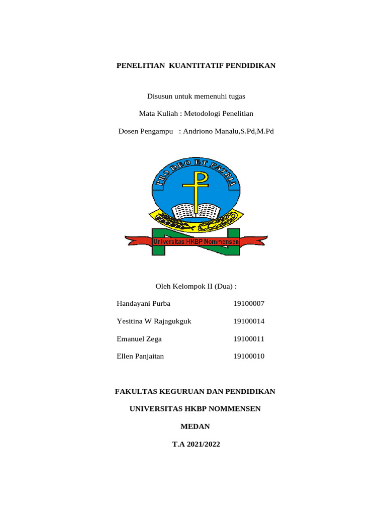 Penelitian Kuantitatif Pendidikan | PDF