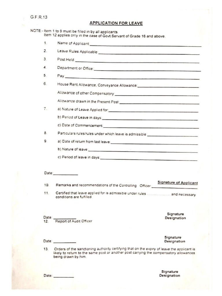 Leave LFP | PDF