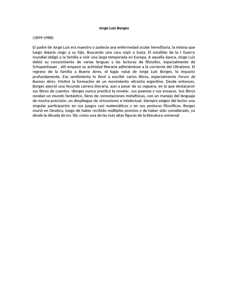 Jorge Luis Borges | PDF
