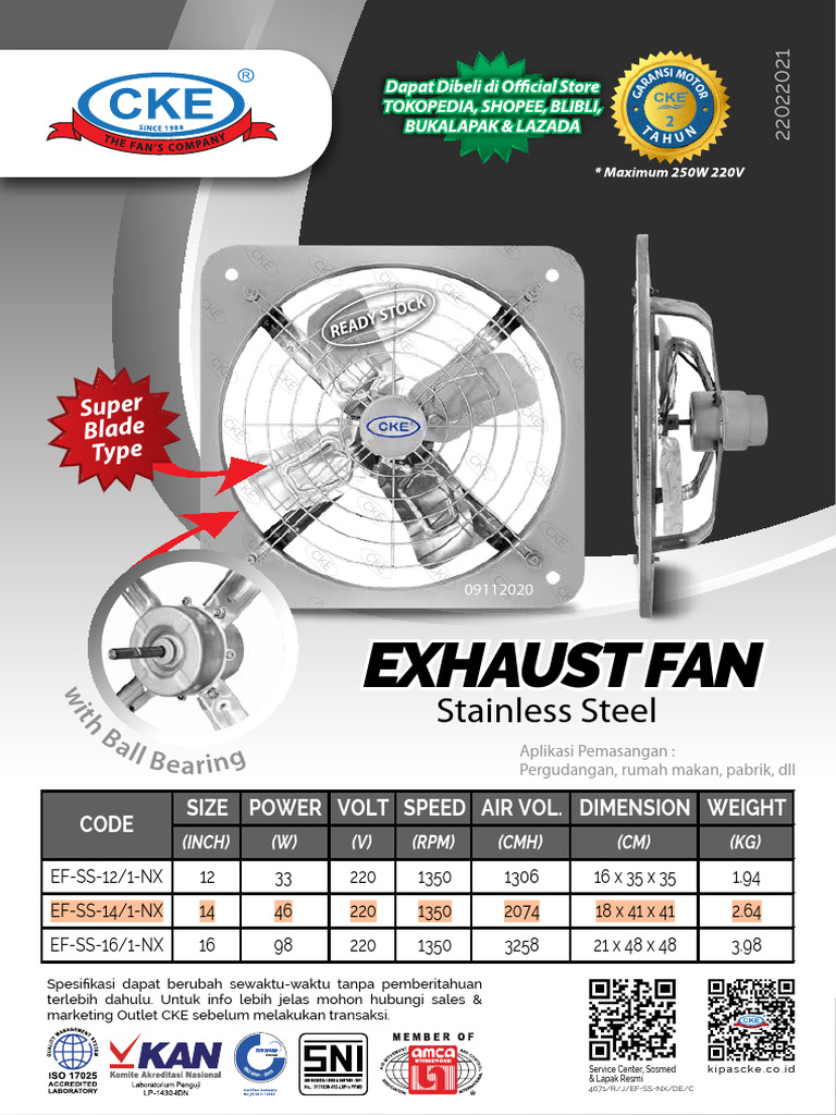 Exhaust Fan Ef Ss 12 1 Nx-A69de-2768 10083NX Rumah Pompa | PDF