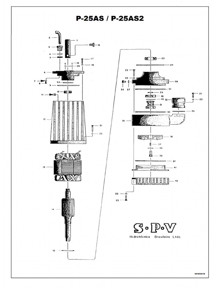 SPV Desenho Explodido P-25AS AS2 | PDF