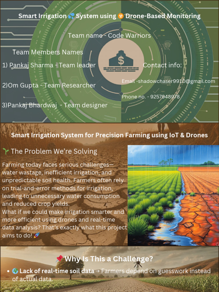 Smart Irrigation System Using Drone-Based Monitoring | PDF | Unmanned ...