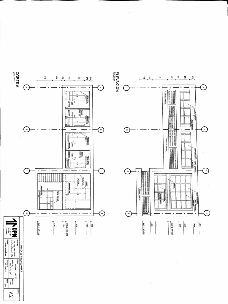 CORTE ELEVACION DUPLEX LECORBUSIER | PDF