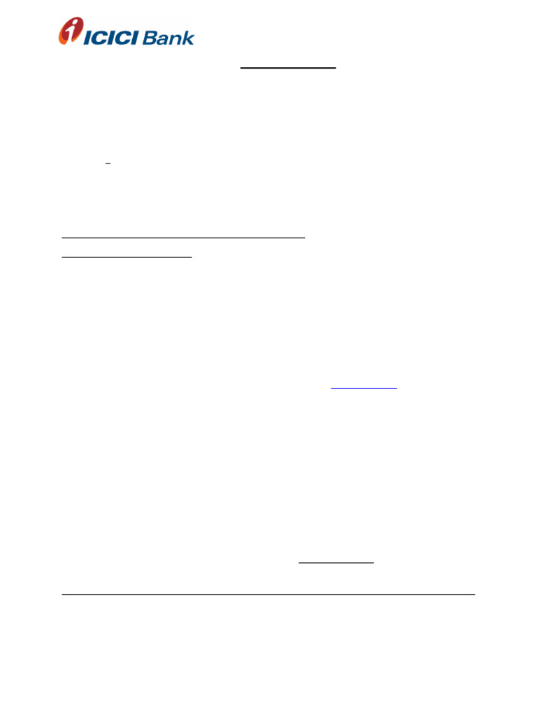 Icici Bank Noc | PDF