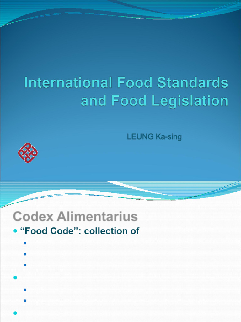 Codex Alimentarius and Food Safety Standards | PDF | Risk | Risk Management