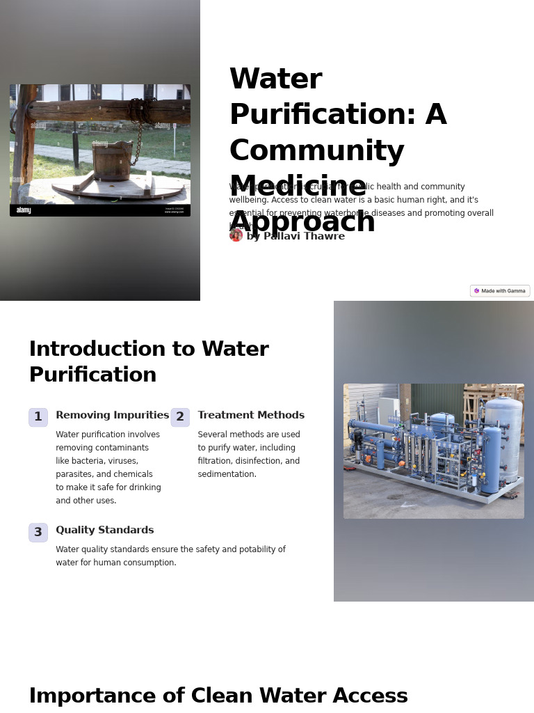 Community-Based Water Purification Guide | PDF | Drinking Water | Water ...