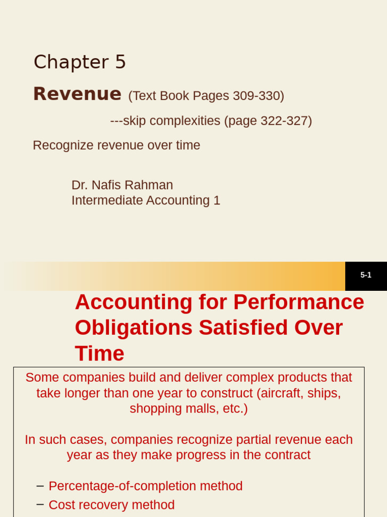Chapter 5 Textbook PP 309-330 | PDF | Expense | Revenue