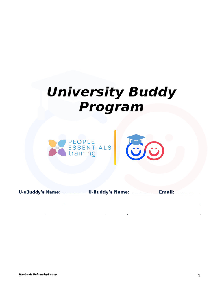 University Buddy Program Handbook | PDF | Emotions | Communication
