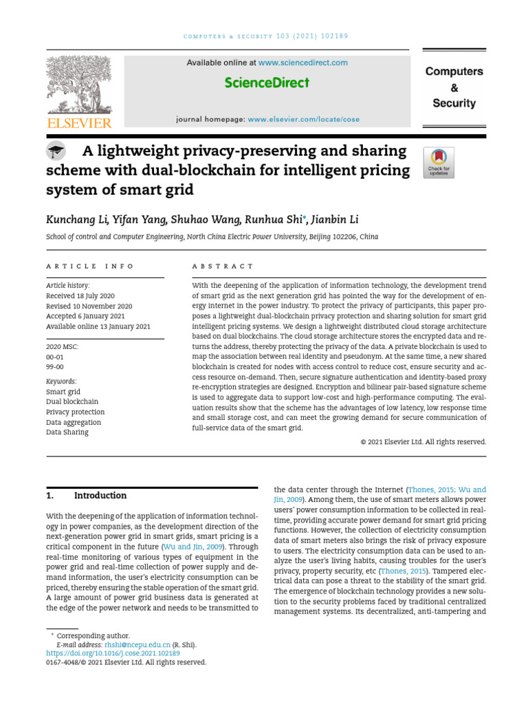 Algo 3 Lightweight Dual Blockchain | PDF | Encryption | Smart Grid