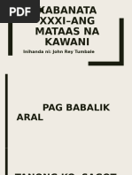 Kabanata 31 El Filibusterismo | PDF