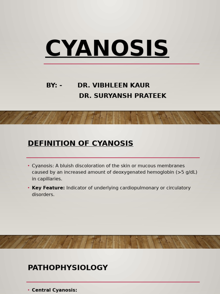 Causes and Types of Cyanosis Explained | PDF