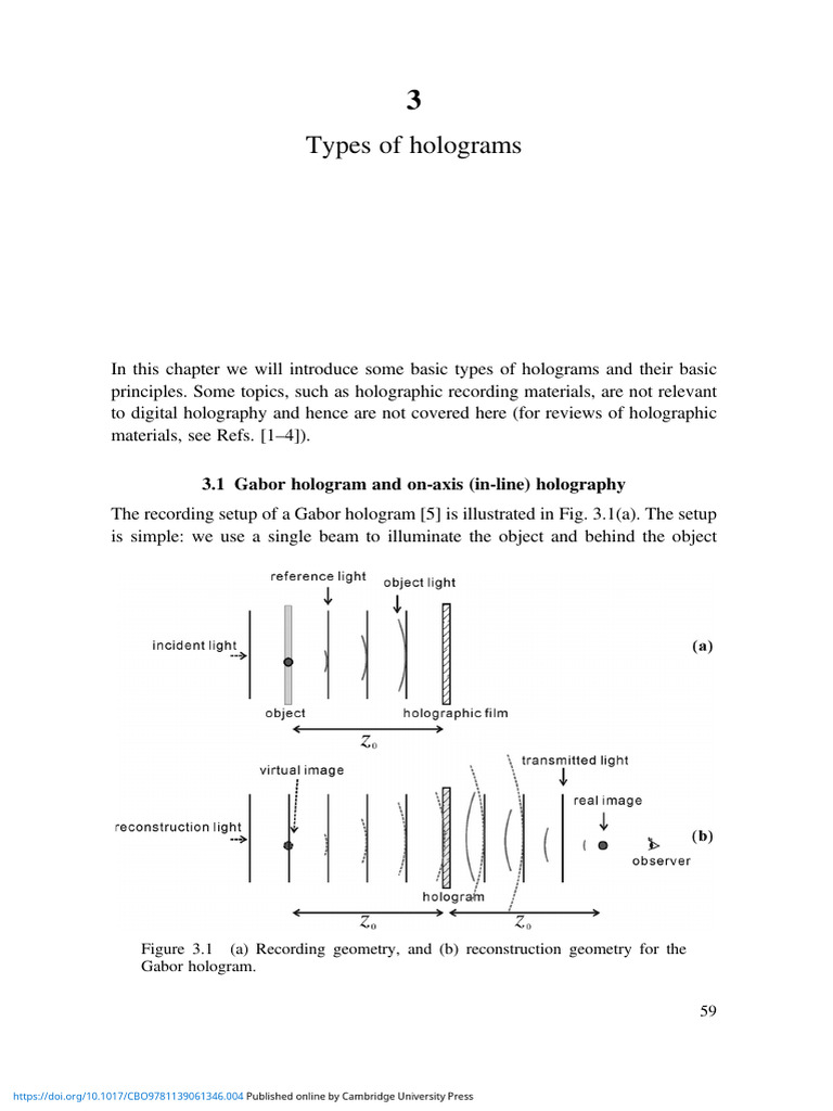 08.0 PP 59 78 Types of Holograms | PDF | Holography | Diffraction