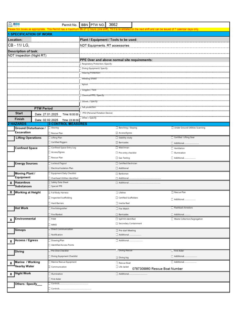 ptw_organized | PDF | Personal Protective Equipment | Working Conditions