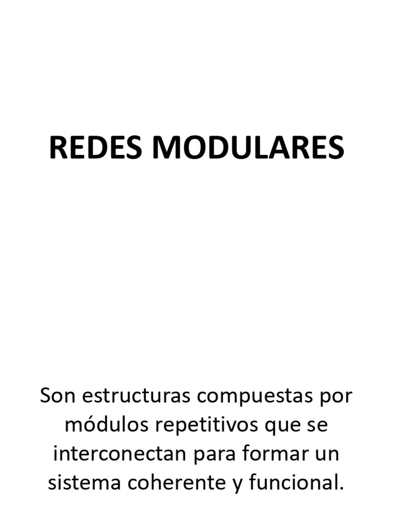 Redes Modulares en Espacio Urbano | PDF