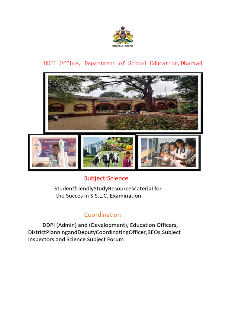 SSLC Science Study Resource Guide | PDF | Acid | Chemical Reactions