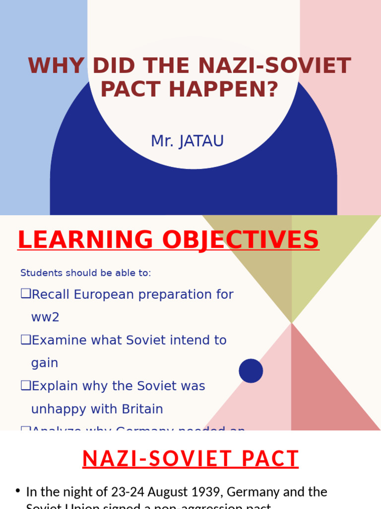 Reasons Behind the Nazi-Soviet Pact | PDF | Nazi Germany | Soviet Union