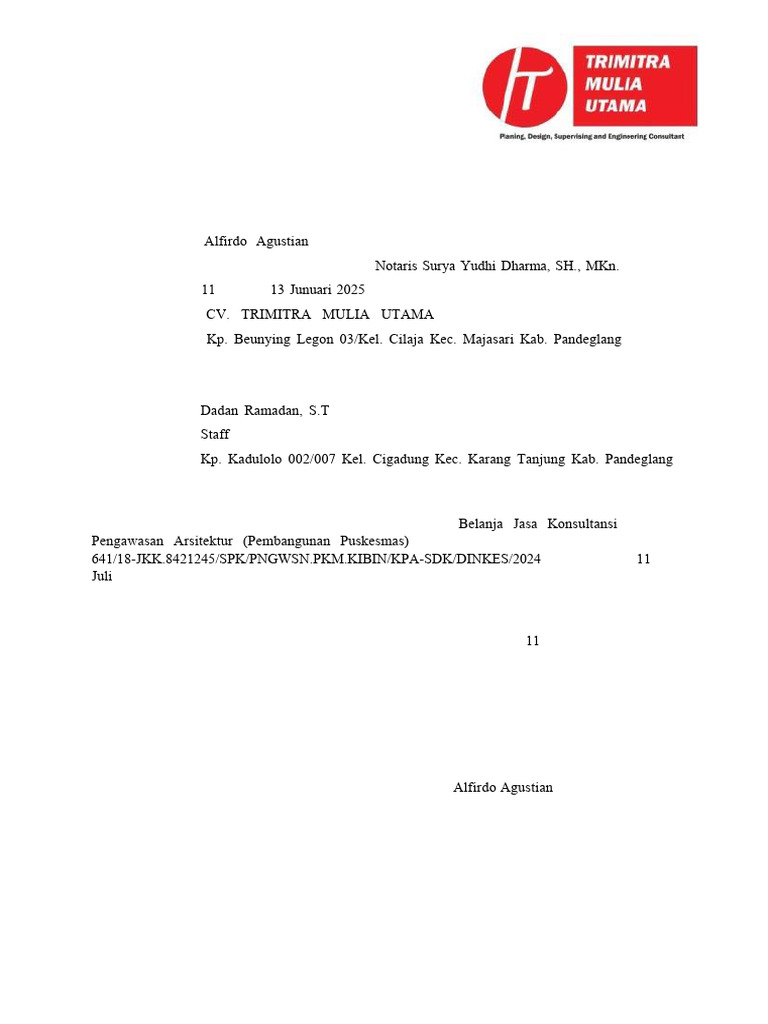 Surat Kuasa TMU BPK | PDF