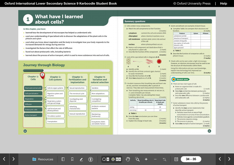 Oxford International Lower Secondary Science 9 Kerboodle Student Book | PDF