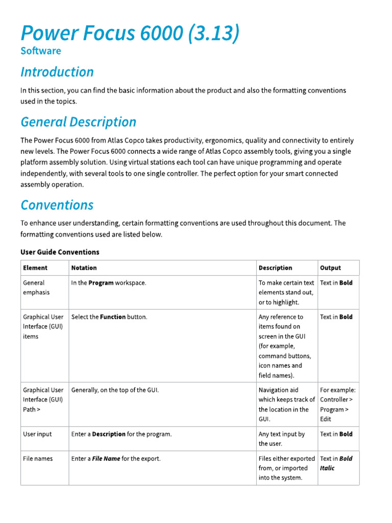 Pf6000 User Guide | PDF