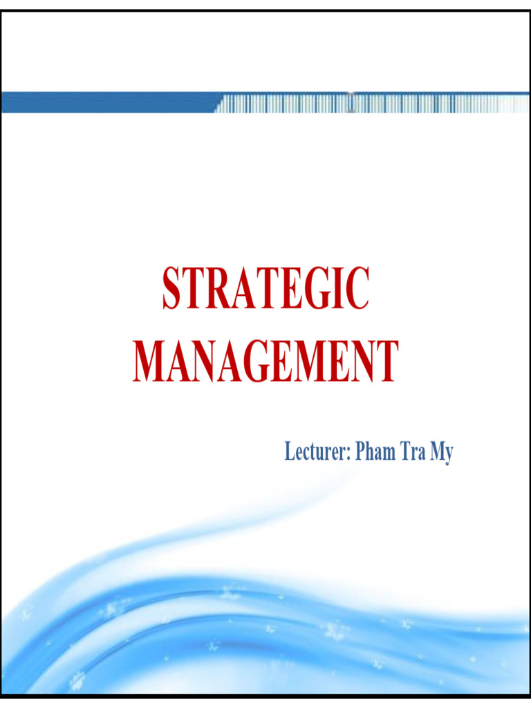 Strategic Management Course Overview | PDF | Strategic Management ...