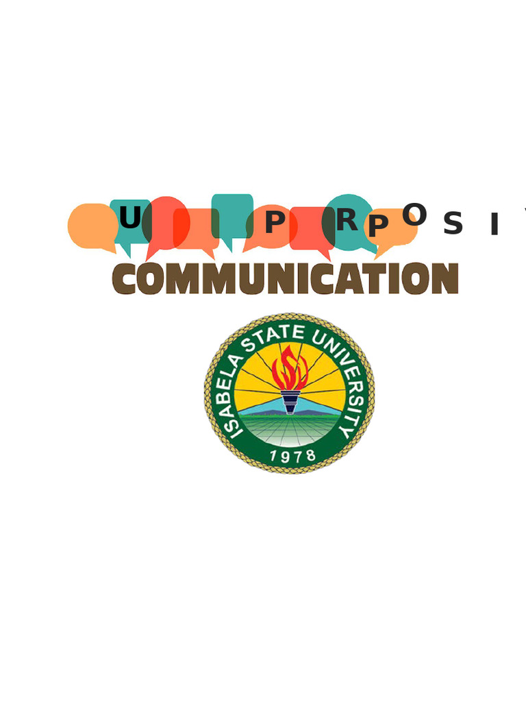 Purposive Communication Module | PDF | Communication | Nonverbal ...