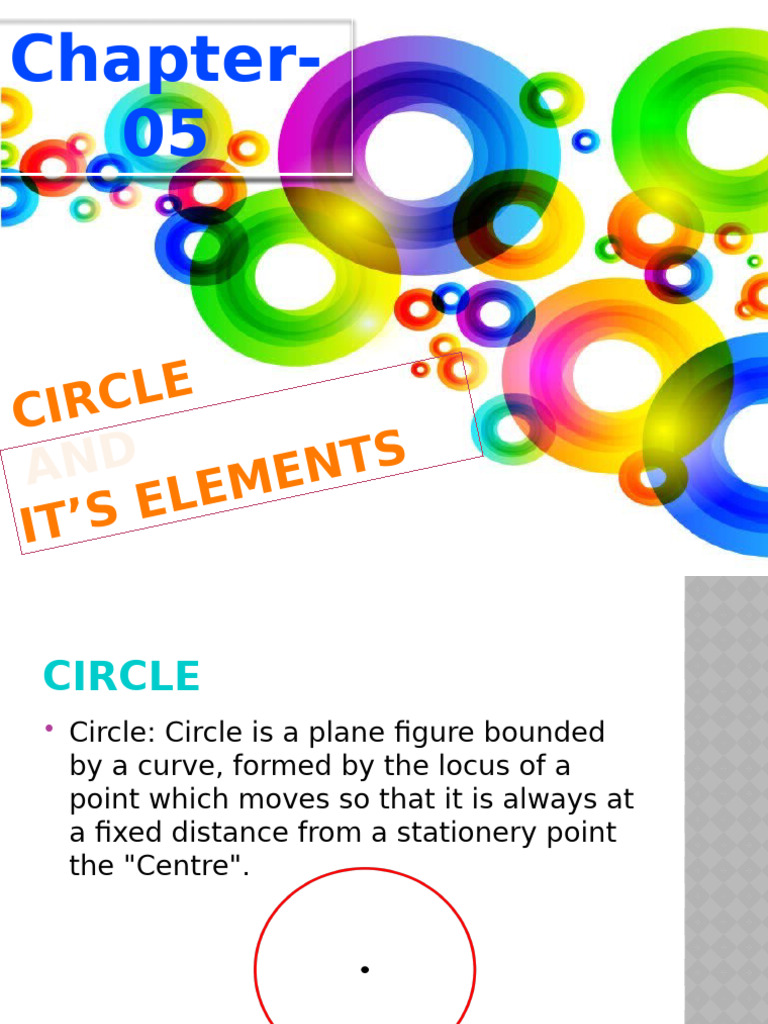 4chapter 5 Circles & Its Elements | PDF | Circle | Tangent
