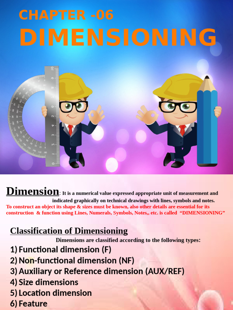 5chapter 6 - Dimensioning | PDF | Dimension | Length