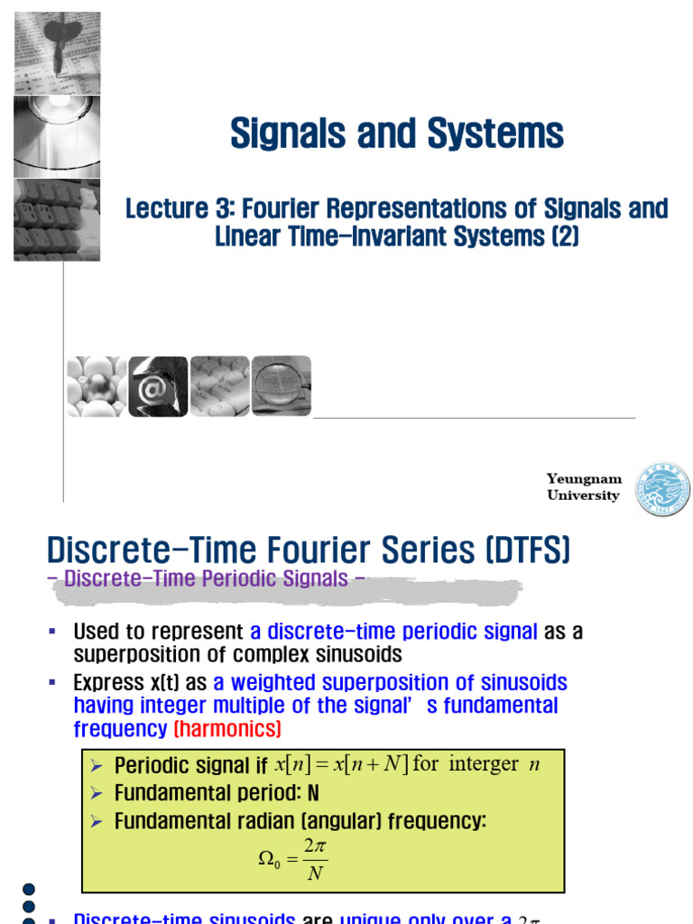 Lecture3_2 Fourier Representations of Signals and LTI Systems | PDF | Discrete Fourier Transform ...
