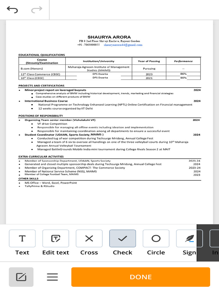 PDFfiller - Manyu Resume PDF | PDF