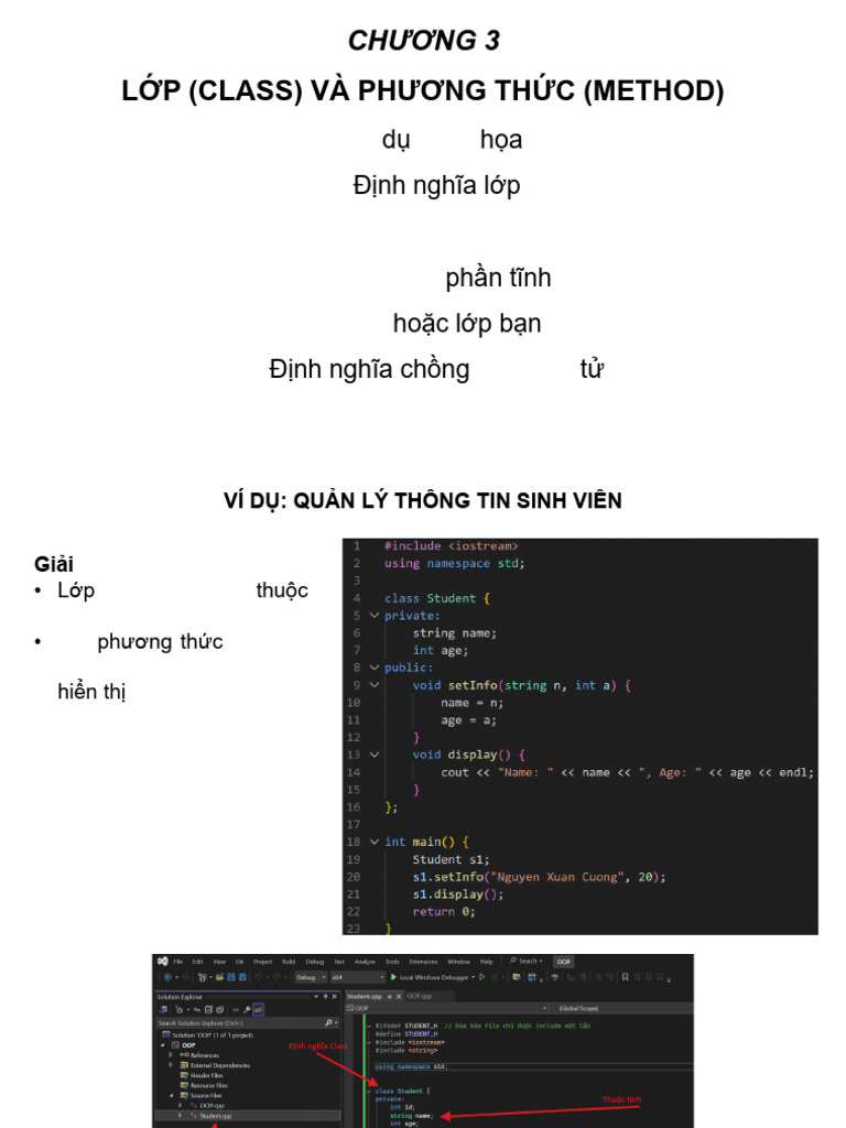 Chương 3 L P (CLASS) Và Phương TH C (Method) Week 2 | PDF