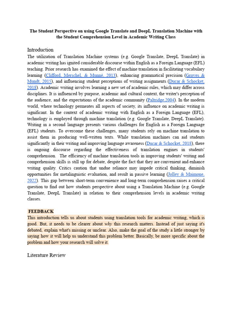 Group 2 Academic Writing Project | PDF | Translations | English As A ...