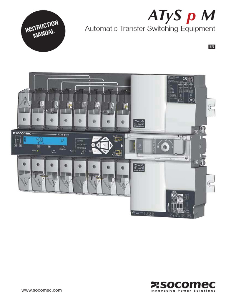 ATyS - P - M - Instruction Manual | PDF | Power Supply | Electrical Engineering