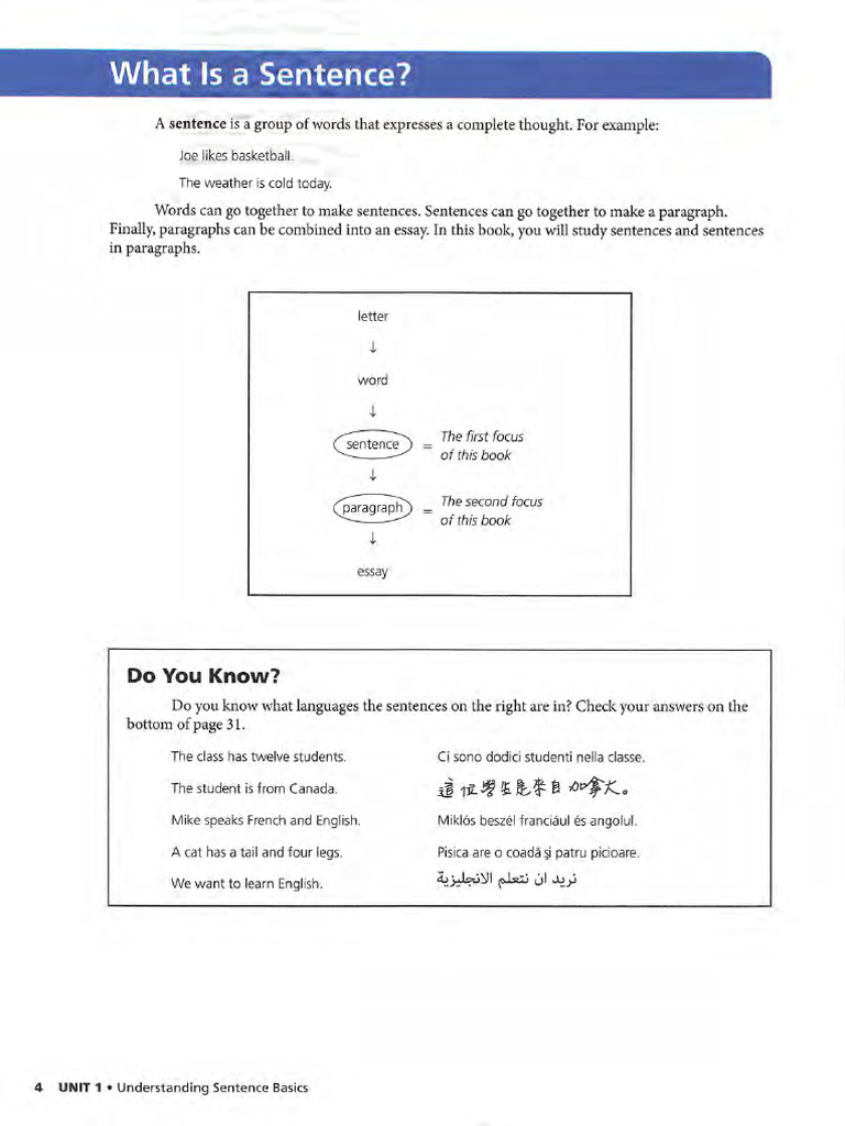 Gram For Writing 1 | PDF