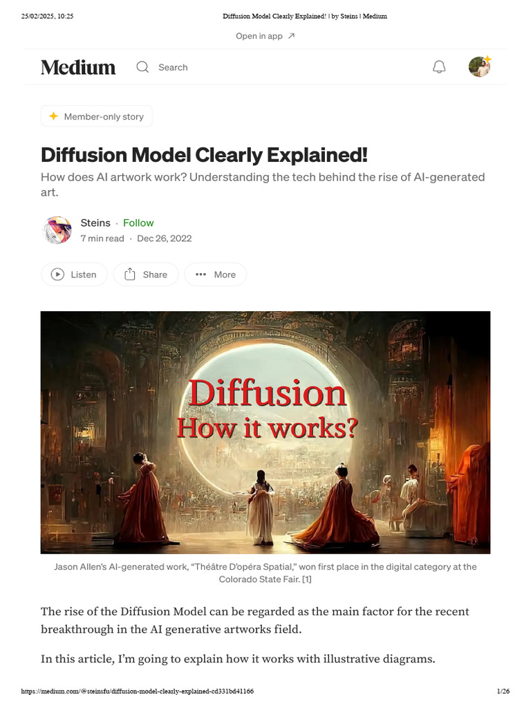 Diffusion Model Clearly Explained! - by Steins - Medium | PDF | Normal Distribution | Applied ...