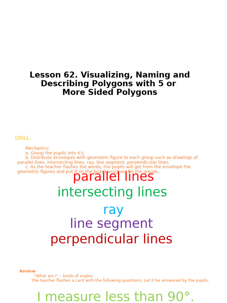 Grade 5 PPT - Math - Q3 - W3 - Lesson 62 - Visualizing, Naming and Describing Polygons With 5 or ...