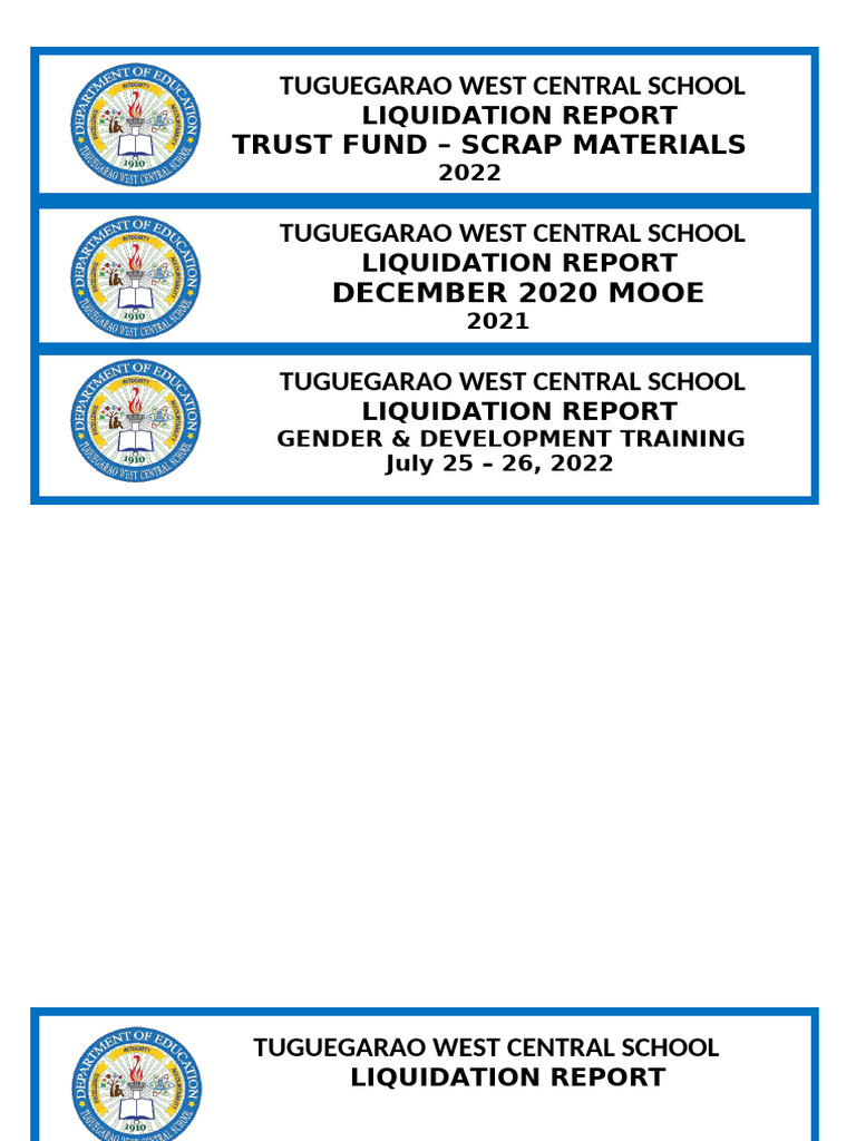 Label Tuguegarao West Central School Format Looseleaf | PDF