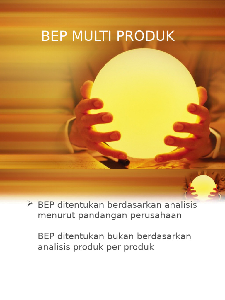 Analisis BEP Multi Produk PT XYZ dan Pelangi | PDF
